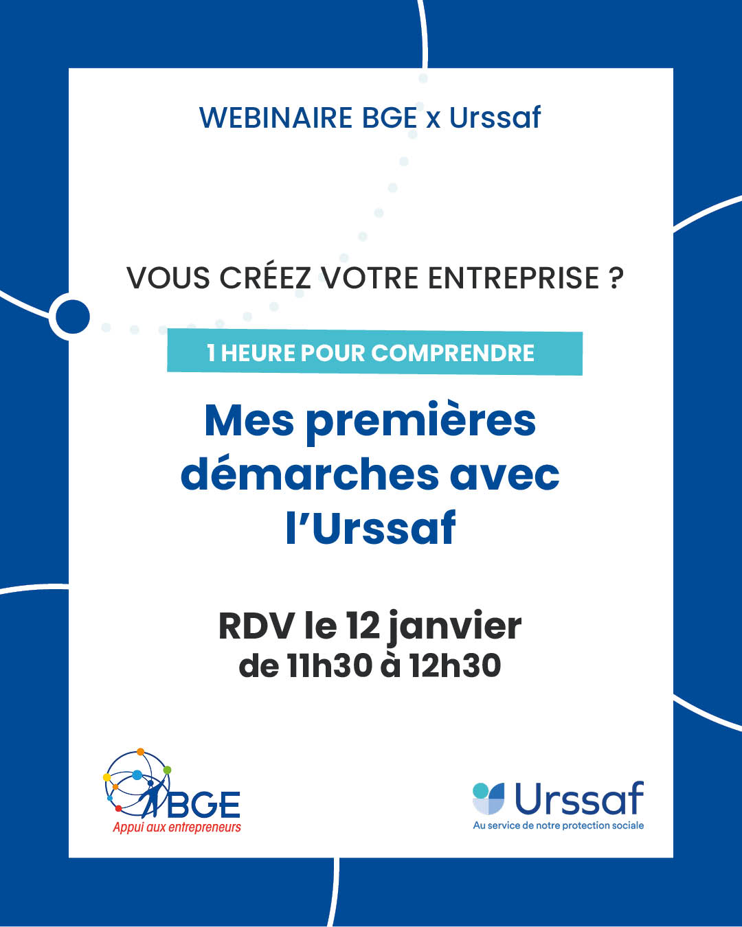 Webinaire | Mes premières démarches avec l’Urssaf - BGE Picardie